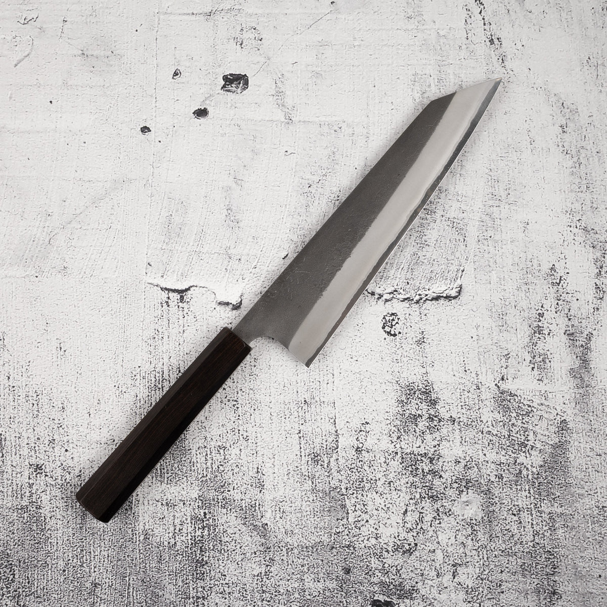 Yoshikane White 2 KU Nashiji K-tip Gyuto 210mm Stainless Clad Ebony by ...